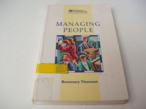 Managing People by Rosemary Thomson | Goodreads