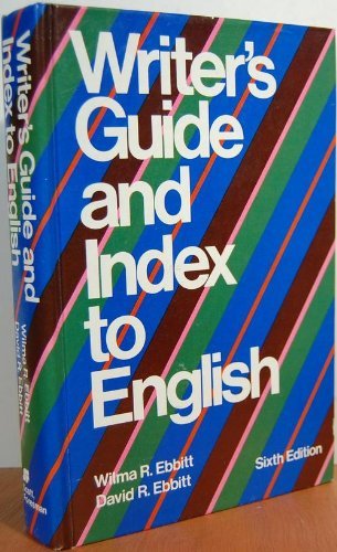 Writer's guide and index to English by Wilma R. Ebbitt | Goodreads