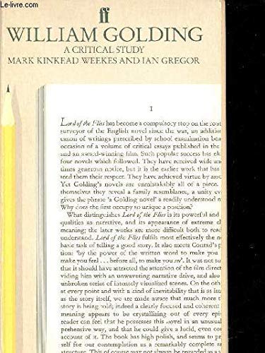 William Golding: A Critical Study by Mark Kinkead-Weekes | Goodreads