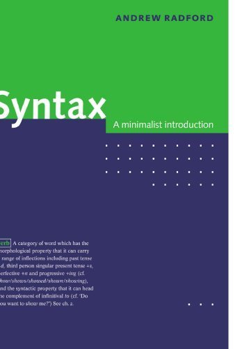 Syntax: A Minimalist Introduction by Radford, Andrew(August 28, 1997) Paperback by Andrew ...