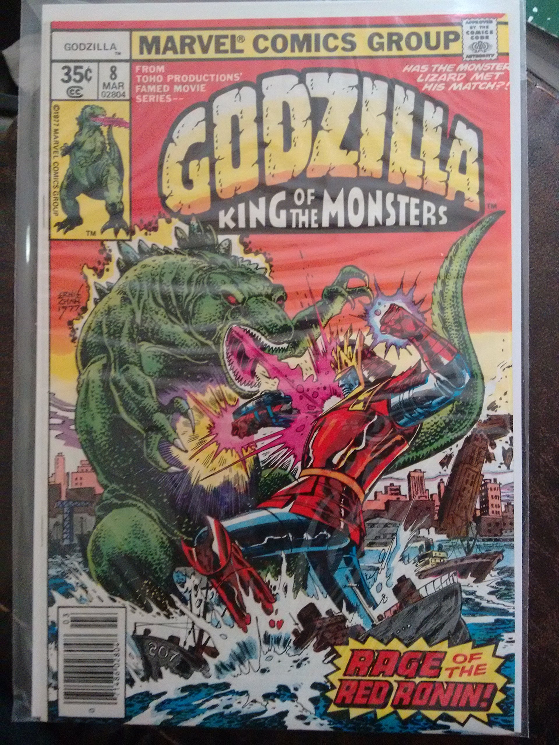 Godzilla King of the Monsters Comic #8 ...Rage of the Red Robin by Doug ...