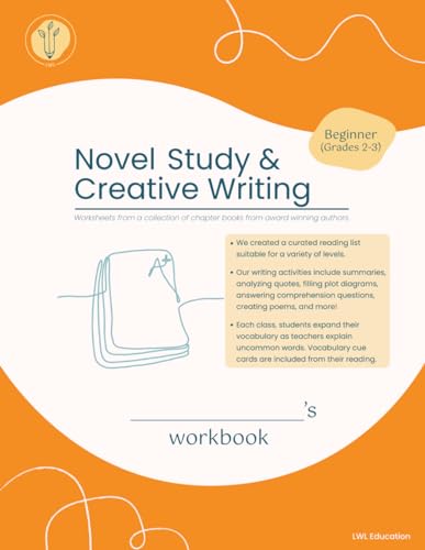 Beginner Novel Study and Creative Writing Workbook: Worksheets from a ...
