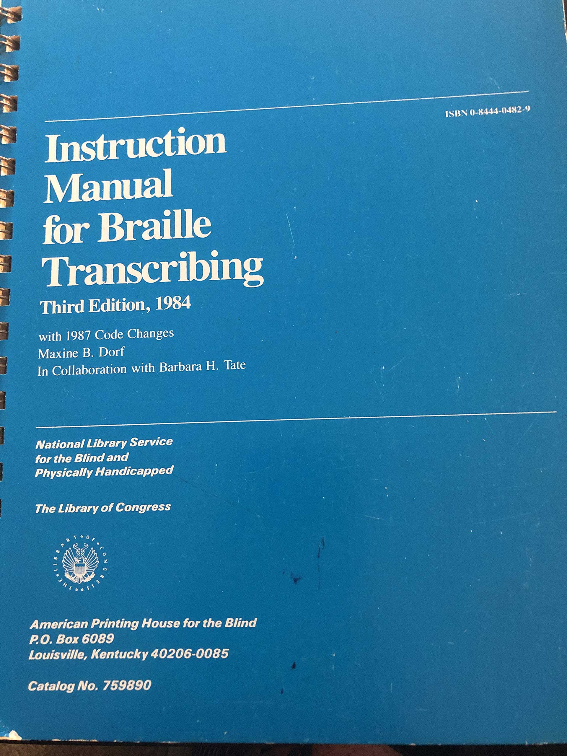 Instruction Manual for Braille Transcribing by Maxine B Dorf | Goodreads