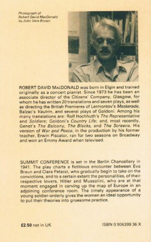 Summit Conference by Robert David MacDonald | Goodreads