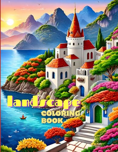 Landscape Coloring Book: Landscape Themed Coloring Book by Özkan Atak ...