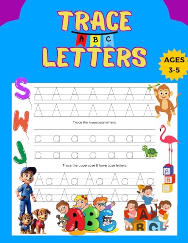 Trace Letters: Alphabet handwriting practice workbook for preschoolers ...