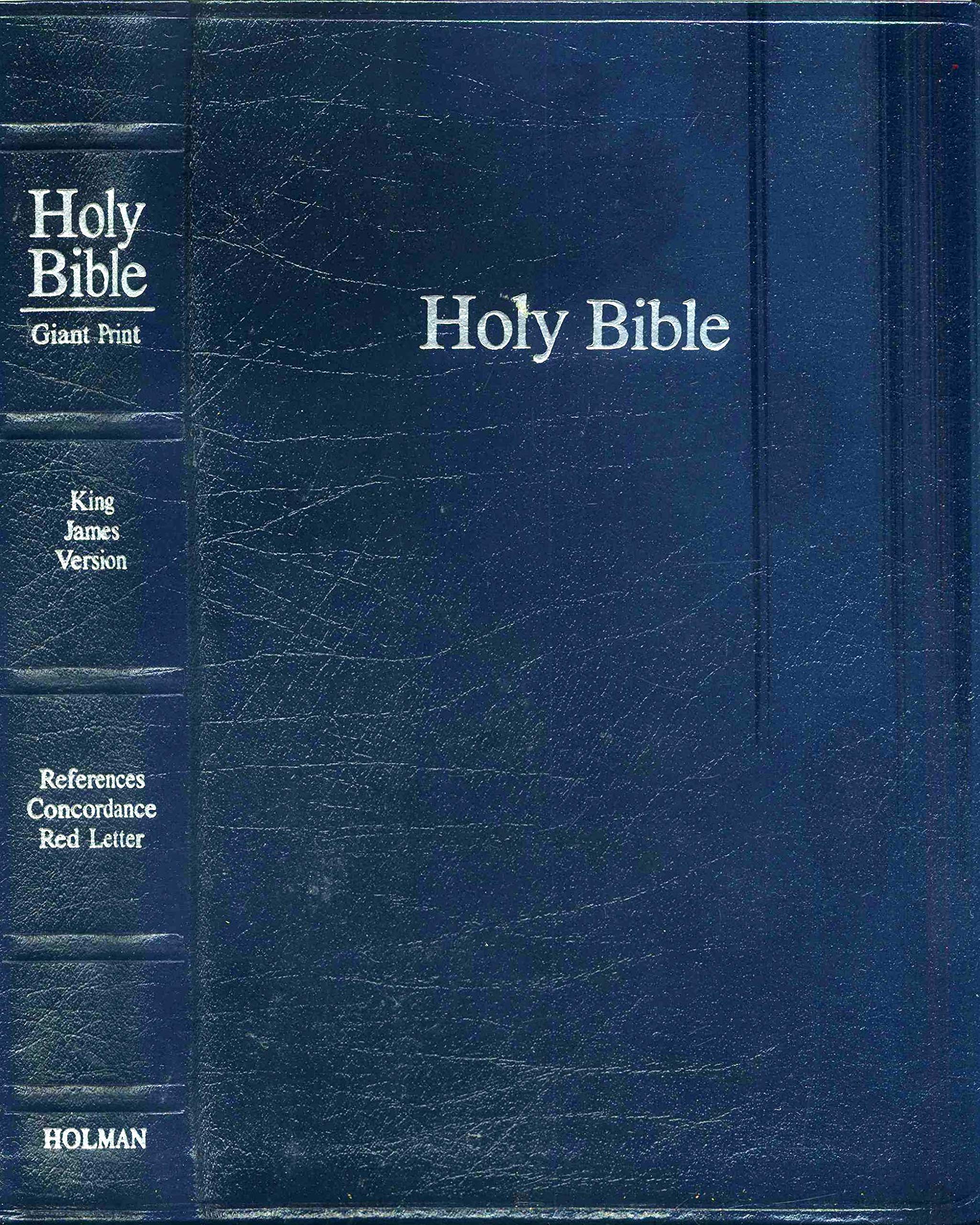 Holy Bible: King James Version/Giant Print/Blue Bonded Leather by ...