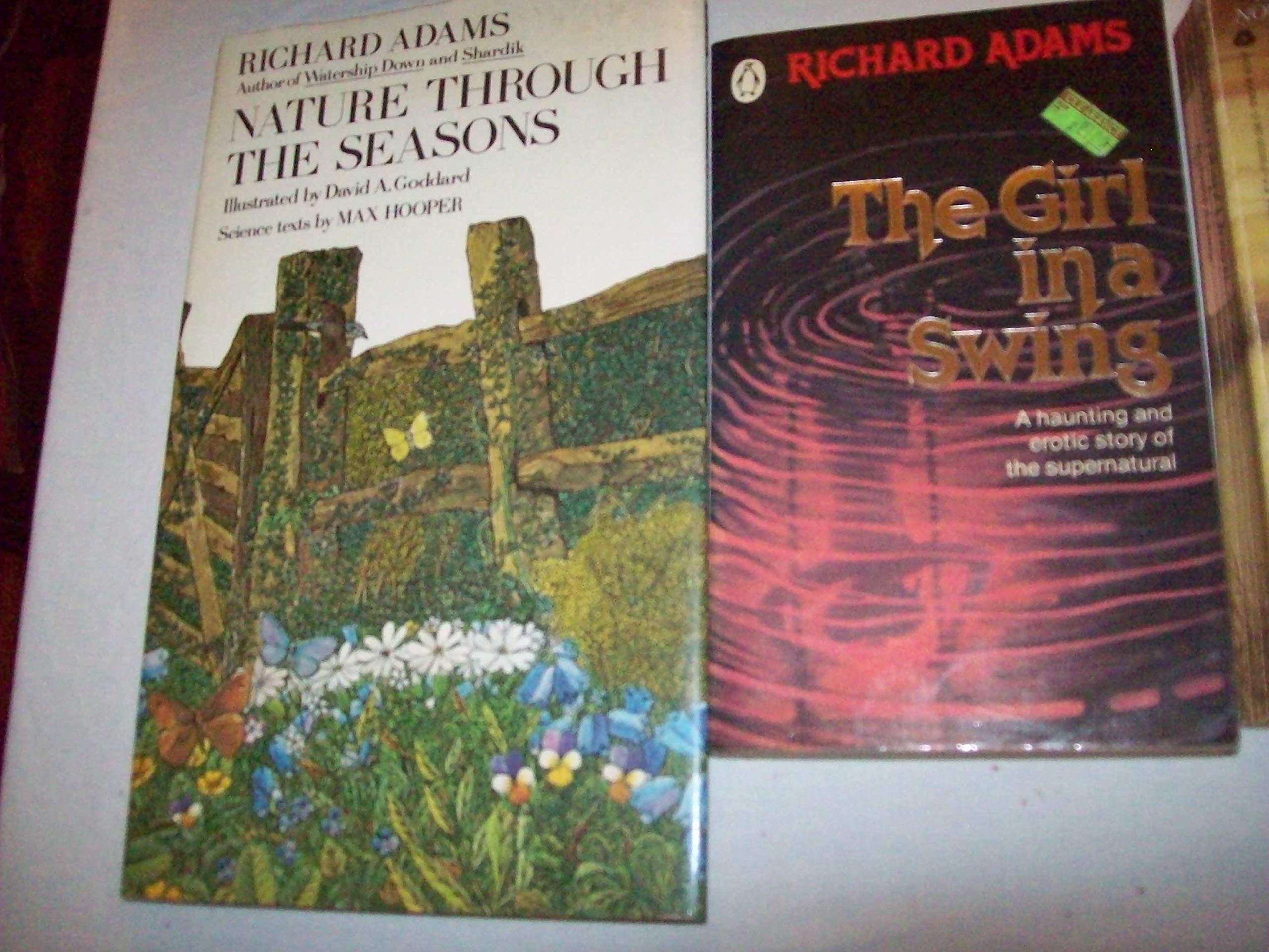 Richard Adams 3 Volumes Set: Water Ship Down, The Girl in a Swing ...
