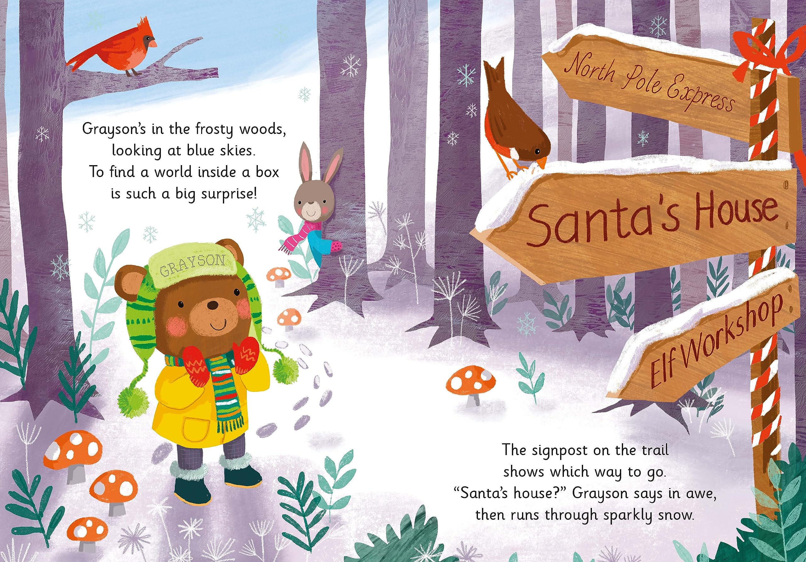 Grayson on the North Pole Express: A Personalized Christmas Picture ...