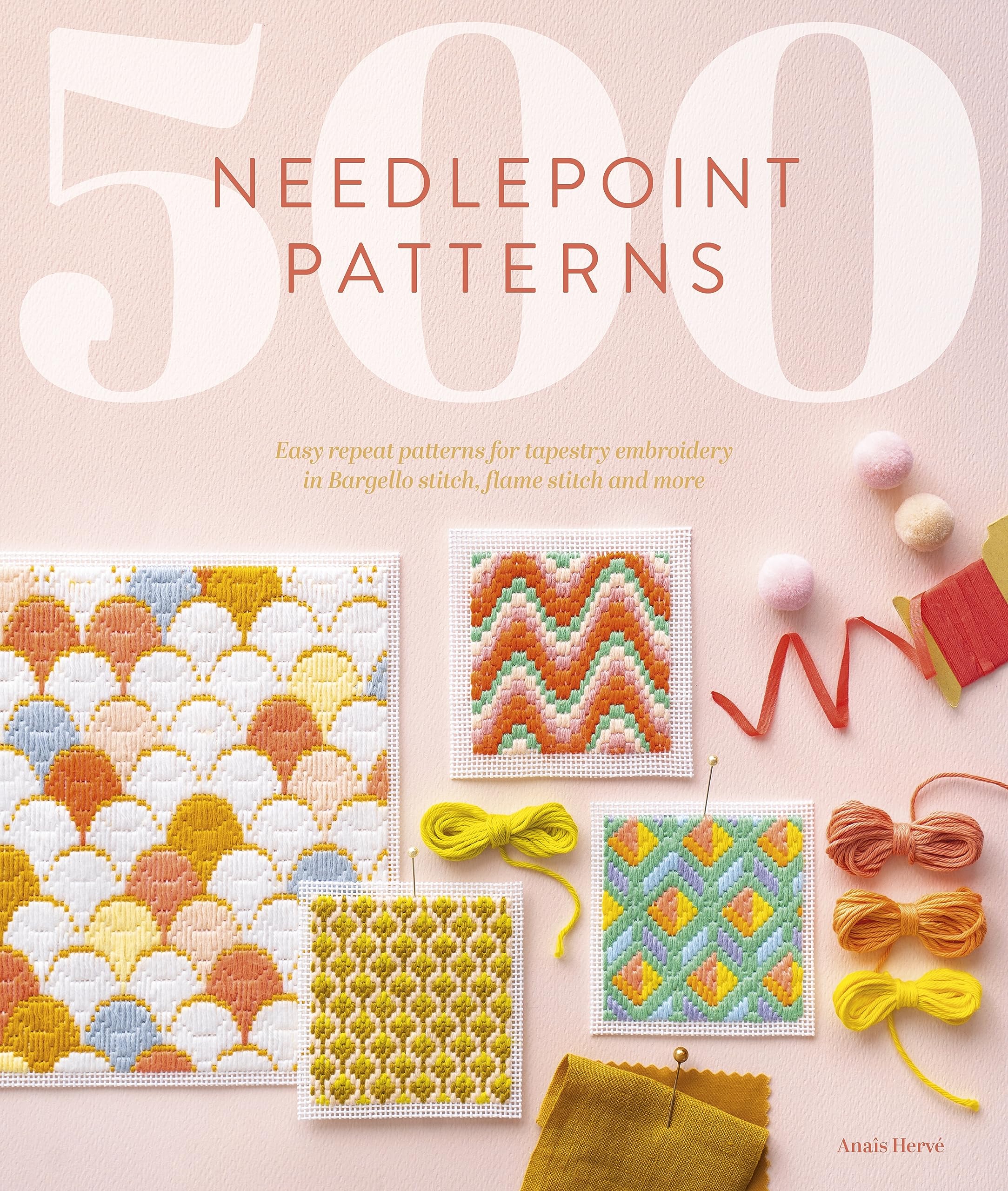 500 Needlepoint Patterns: Easy Repeat Patterns for Tapestry Embroidery ...