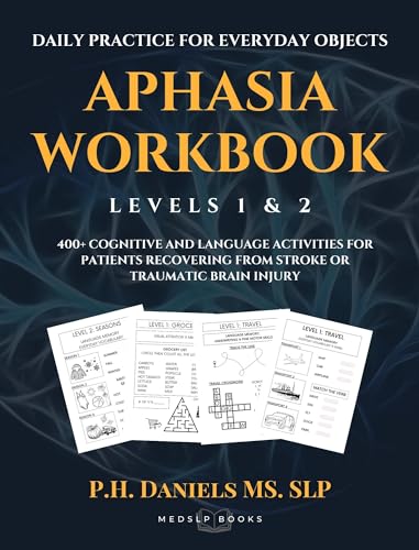 Aphasia Workbook level 1 & 2 : 400+ Cognitive and Language activities ...