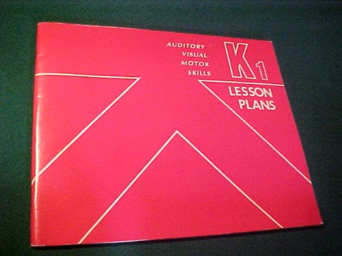K1 Auditory Visual Motor Skills/mcp Kindergarten Program Book K1 Lesson ...