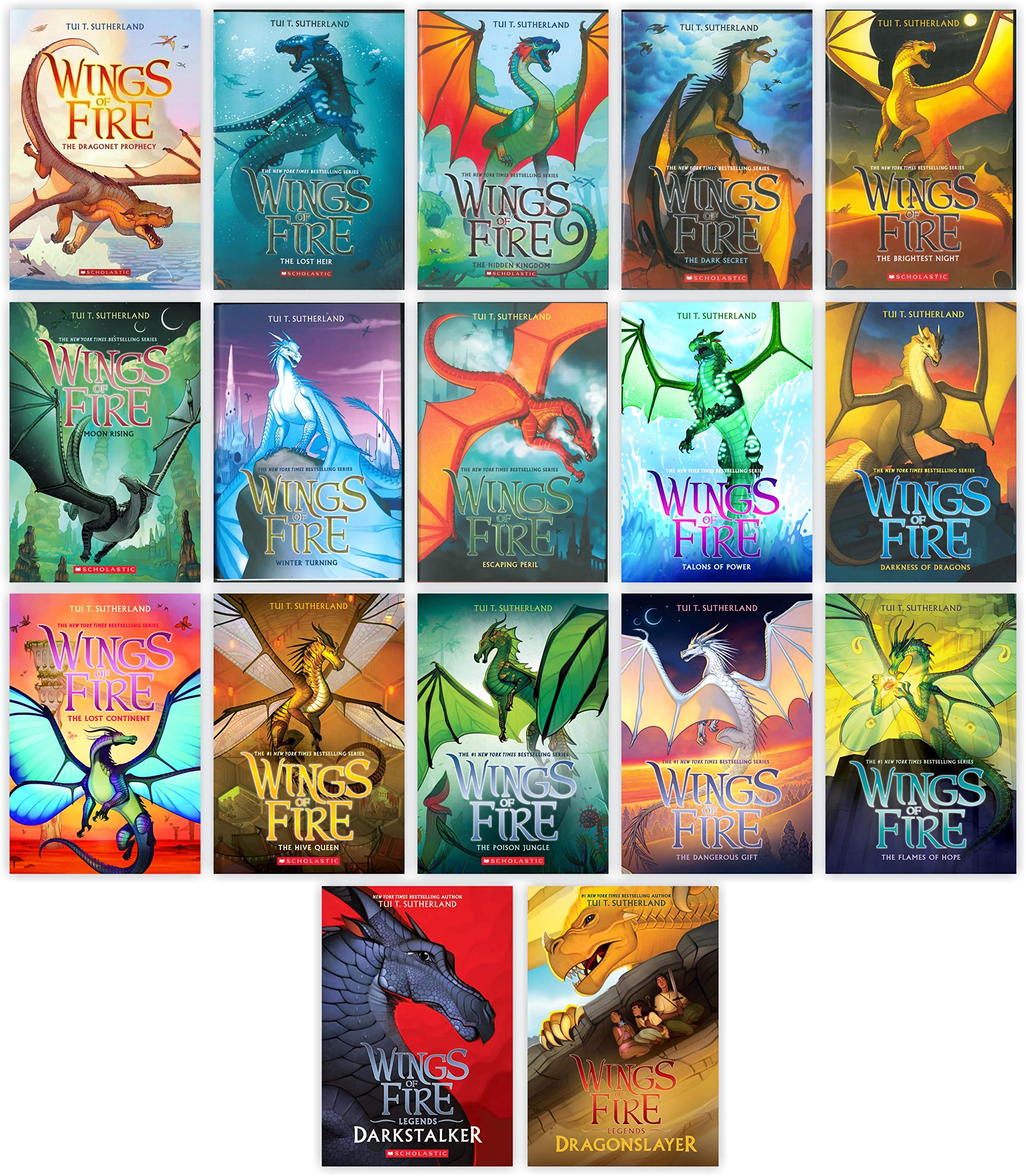 NEW!!! Wings of Fire Series Complete 17 Books Set: (Books 1-15) + Wings ...