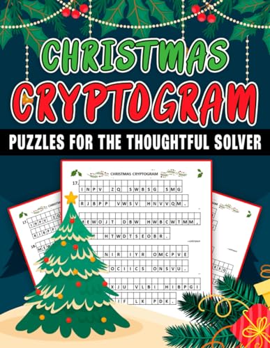 Christmas Cryptogram Puzzles For the Thoughtful Solver: Boost your ...