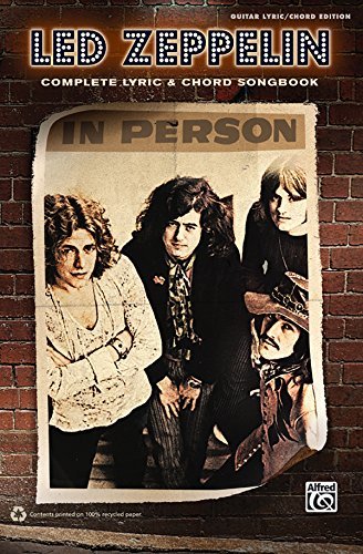 Led Zeppelin: Complete Lyric & Chord Songbook (Paperback) - Common by ...