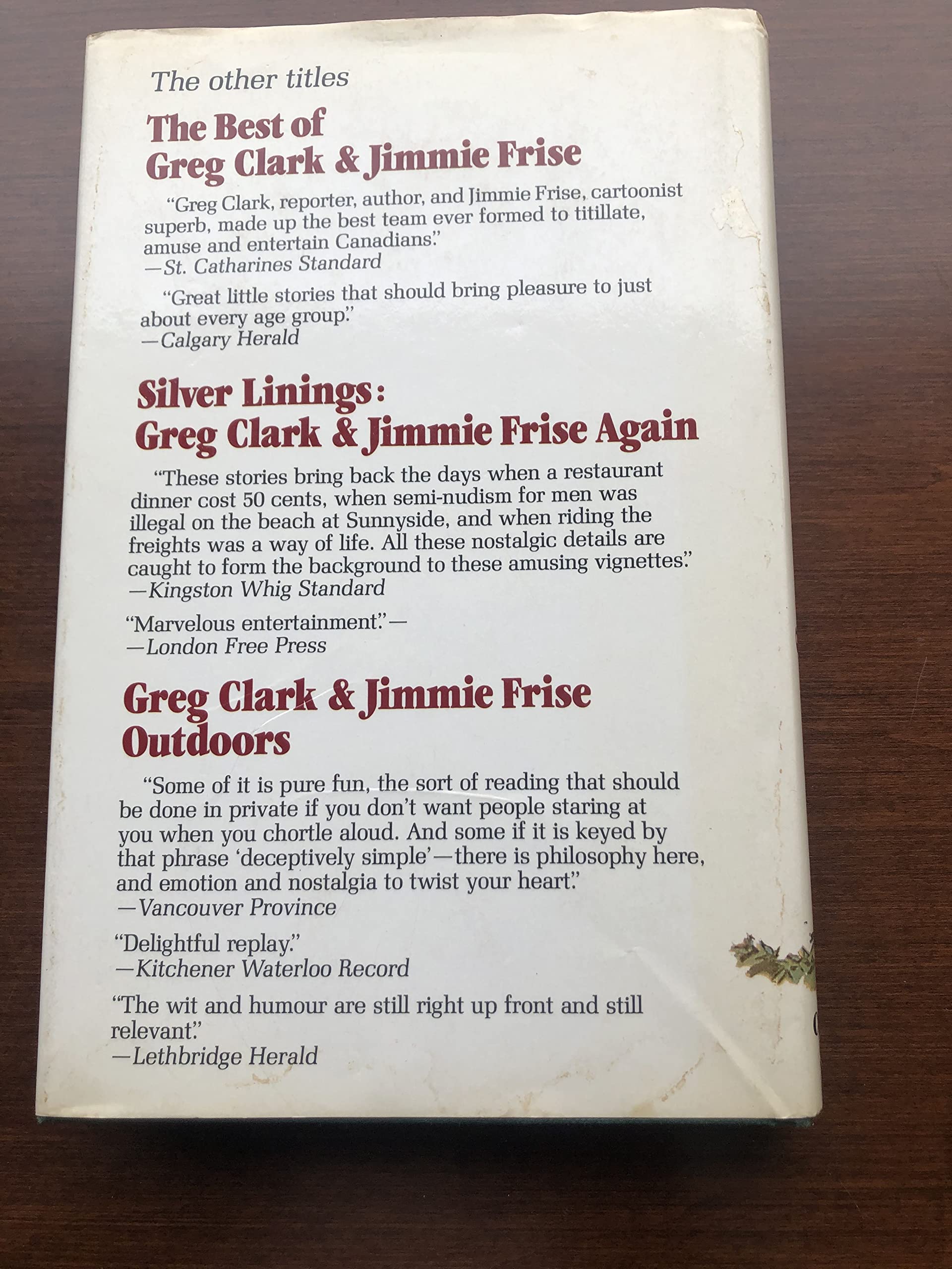 Greg Clark & Jimmie Frise go fishing: Stories by Greg Clark | Goodreads
