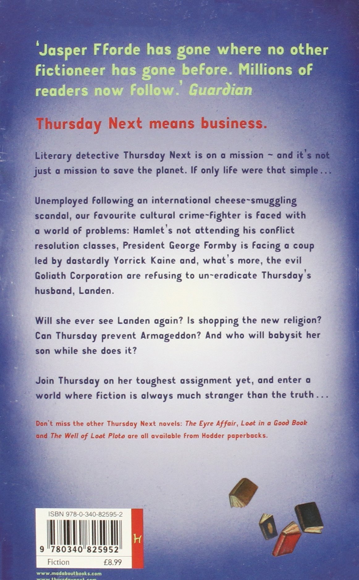 Jasper Fforde Thursday Next 5 Books Collection Set by Jasper Fforde ...