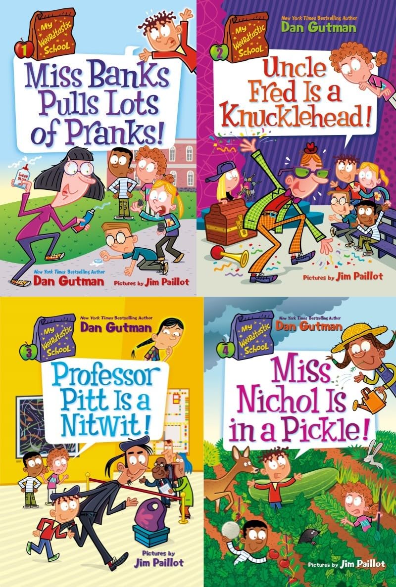 My Weirdtastic School Series 4 Books Set By Dan Gutman by Dan Gutman ...