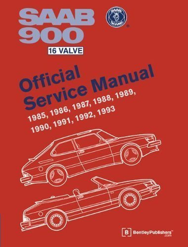 SAAB 900 16 Valve Official Service Manual: 1985, 1986, 1987, 1988, 1989 ...