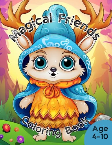 Magical Friends Coloring Book: Magical Coloring Book for Kids Age 4 ...