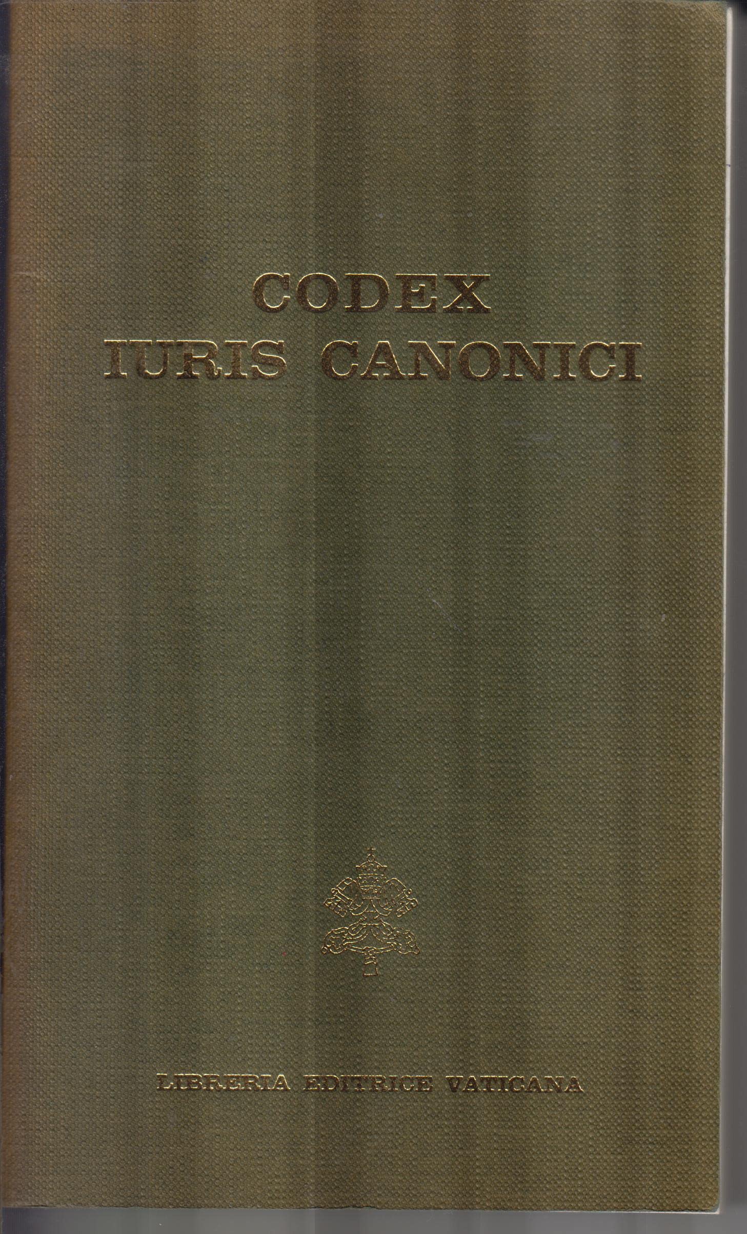 Codex Iuris Canonici auctoritate Ioannis Pauli PP. II promulgatus by ...