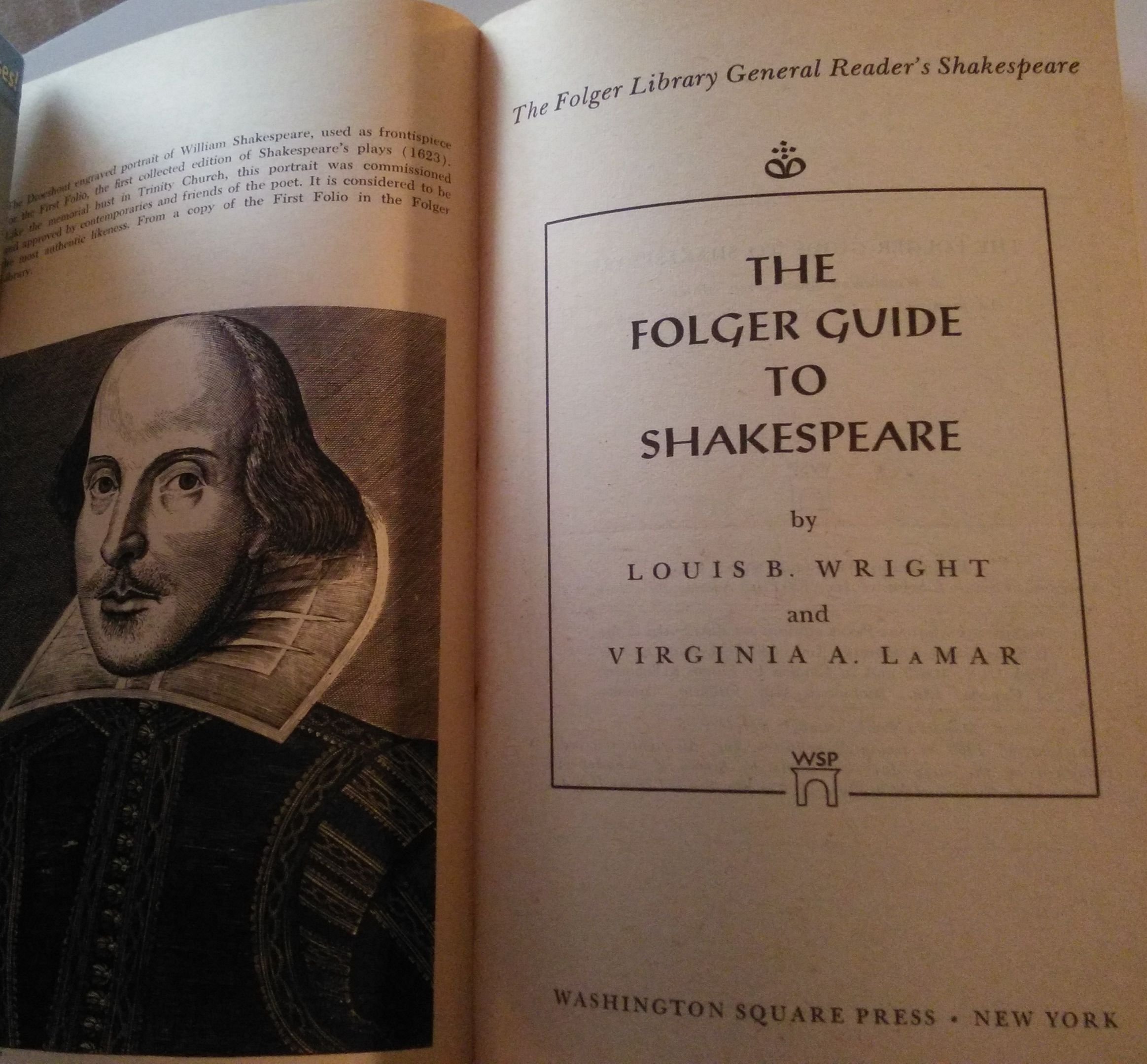 The Folger guide to Shakespeare, by Louis B. Wright | Goodreads