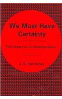 We Must Have Certainty: Four Essays On The Detective Story by J ...