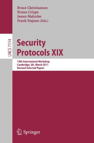 [(Security Protocols: v. 19: Revised Selected Papers )] [Author: Bruce ...