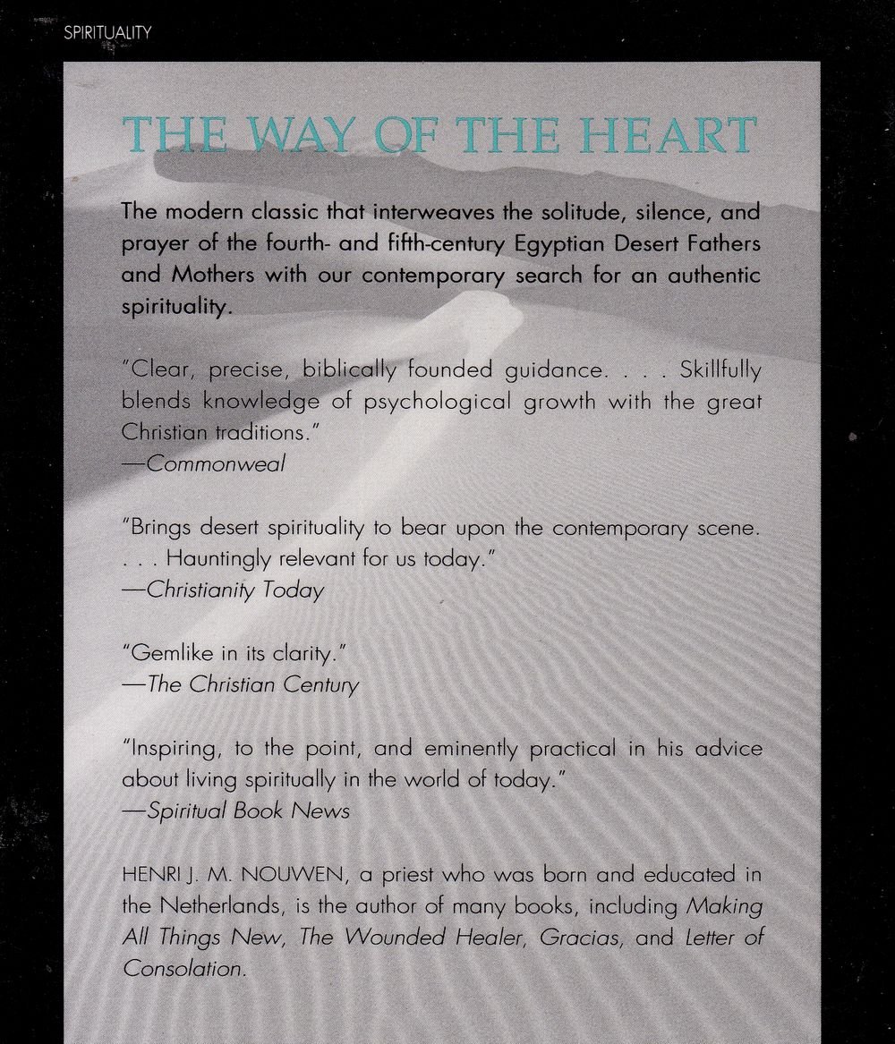 The Way of the Heart: Desert Spirituality and Contemporary Minist (1981 ...