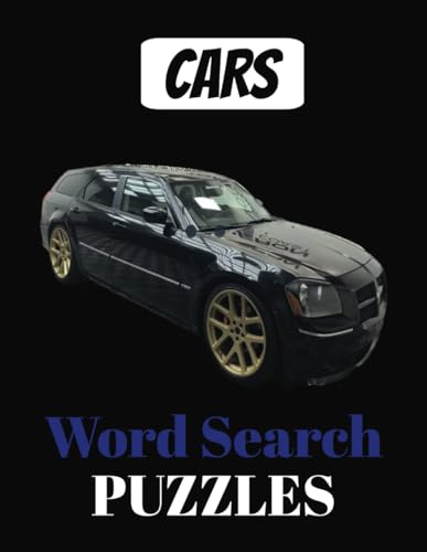 Cars Word Search Puzzles: Large Print Puzzle Book for Automobile Lovers ...