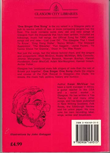 One Singer, One Song by Ewan McVicar | Goodreads