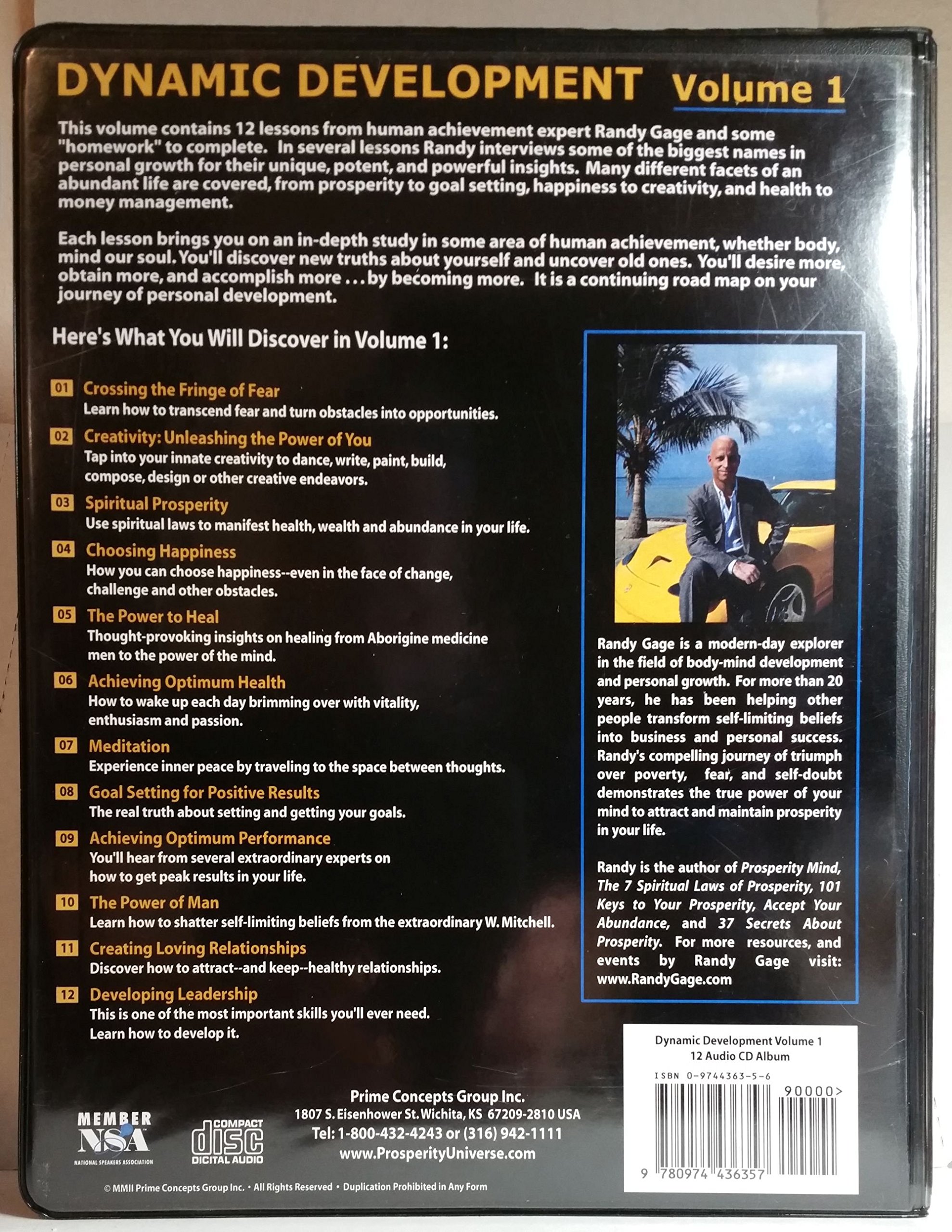 Dynamic Development Series Cd Volume 1 by Randy Gage | Goodreads