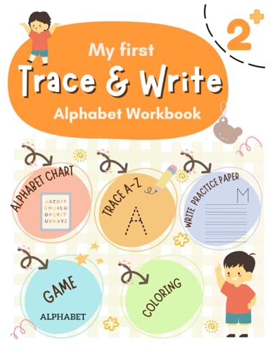 Trace Letters: Alphabet handwriting practice workbook for kids ...