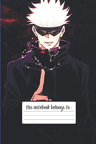 Satoru Gojo Notebook: Lined Journal for Satoru Gojo lovers 021 by ...