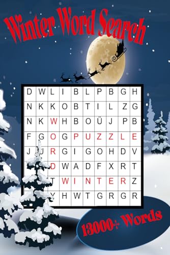 Winter Magic Word Search: Christmas puzzle worlds for adults, children ...