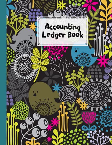 Accounting Ledger Book: Cute Birds Accounting Ledger for Bookkeeping, 6 ...