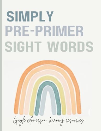 Simply Pre-Primer Sight Words: Dolch Sight Words for homeschool ...