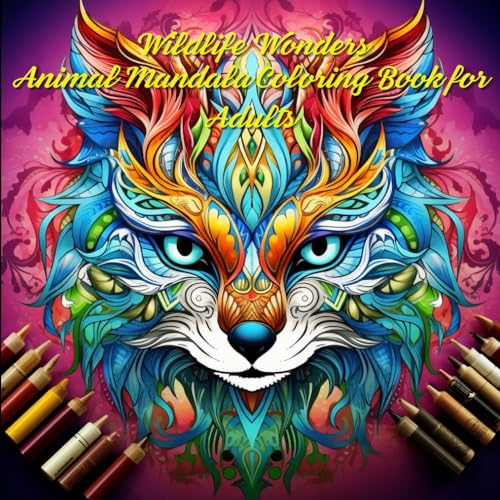 Wildlife Wonders: Animal Mandala Coloring Book for Adults by Andrew ...