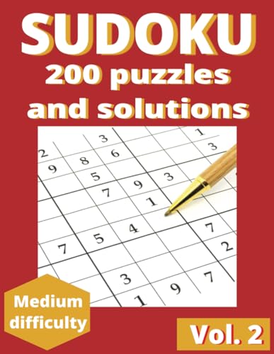 Sudoku Puzzles: 200 Medium Sudoku and Solutions (Sudoku Puzzles Books ...
