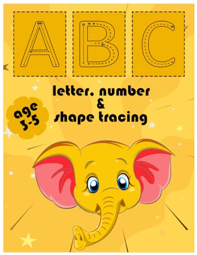 Large ABC Letters, Number & Shape Tracing: Jumbo Tracing Book For ...