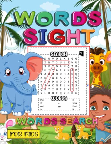 Words Sight Words Search For Kids: Engaging Sight Word Puzzles for ...