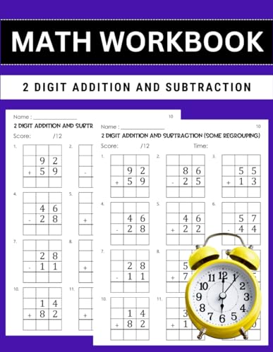 Addition and Subtraction Math Workbook: 2 Digit Mixed Addition and ...