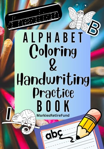 Alphabet Coloring and Handwriting Practice Book: D'Nealian Handwriting ...