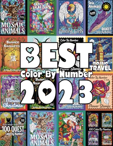 BEST Color By Number 2023: 50+ Color By Number Coloring Designs from ...
