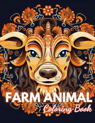Farm Animal Mandala Coloring Book: 100+ New and Exciting Designs by ...