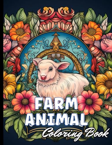 Farm Animal Mandala Coloring Book: 100+ High-Quality Coloring Pages for ...