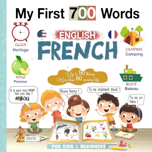 My First 700 Words English French For Kids And Beginners: A Bilingual ...