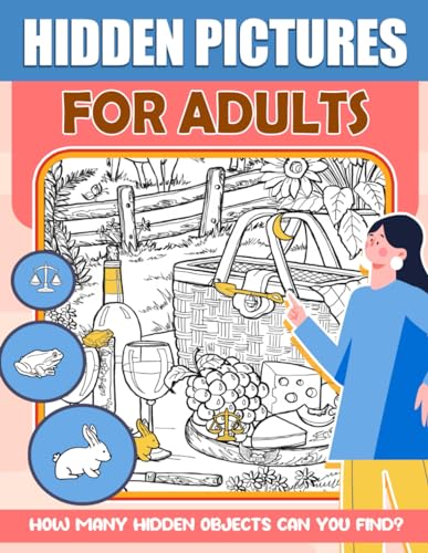 Hidden Pictures for Adults: A Search and Find Book for Kids and Adults ...