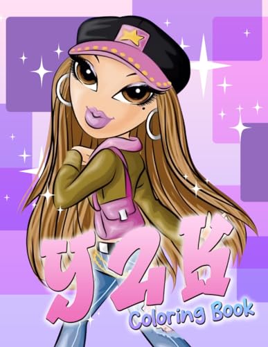 y2k Coloring Books: Stylish Outfits Fashion Coloring Pages with ...