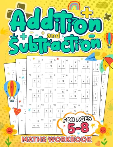 Addition and Subtraction Workbook: 8.5" x 11" 125 Pages by Maisha ...
